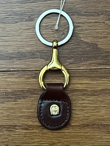 Vintage Etienne Aigner Small Leather Keychain w/ Horseshoe Logo NEW | eBay