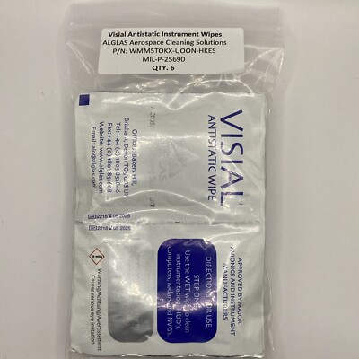 Visial Antistatic Avionics Wipes ALG/CR215 Qty.6 | eBay