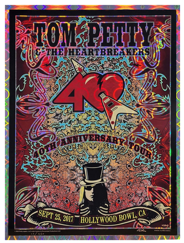 Tom Petty & The Heartbreakers LAST CONCERT Poster Hollywood Bowl CA ...