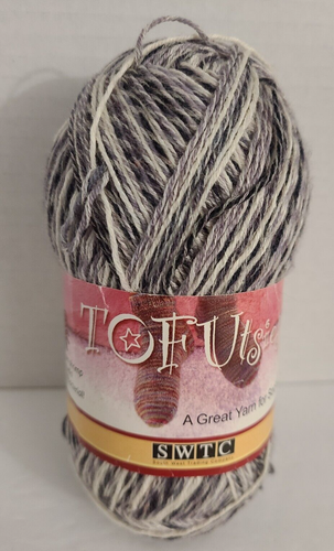 Tofutsies Wool Mix Yarn Skein MultiTone Gray Soft Socks 50% Superwash ...