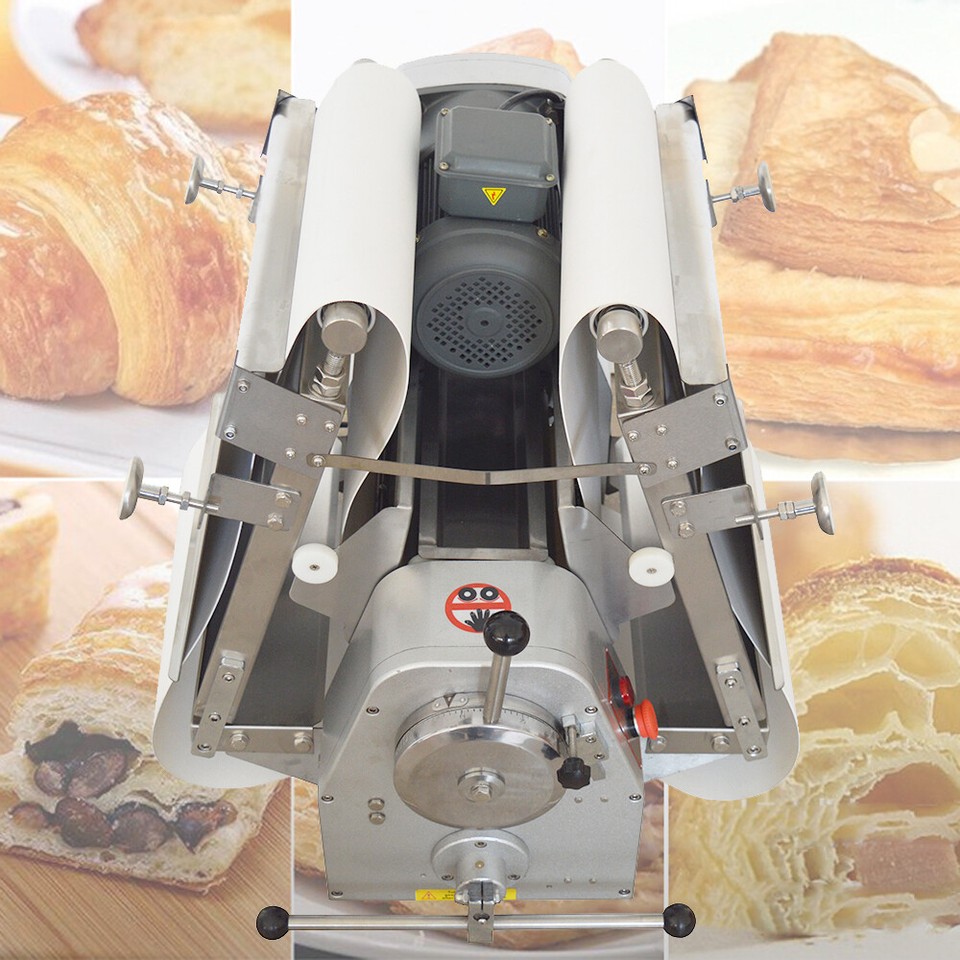 110V Commercial Dough Pastry Sheeter Roller 400mm Crisp Machine for ...