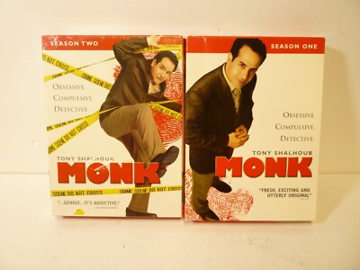 Monk - Season 1 & 2 (DVD, 2004, 4-Disc Set) Very Good Condition ...