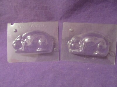 Pig 2 molds chocolate fondant candy molds | eBay