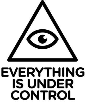 Everything is Under Control vinyl decal sticker illuminati conspiracy ...