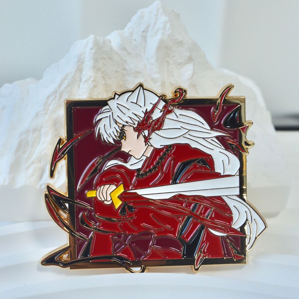 InuYasha Enamel Pin Anime Merch Figure Sesshomaru | eBay