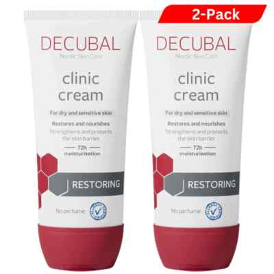 2 x Decubal Clinic Repair Body Cream, Fragrance Free Body Cream Dry ...