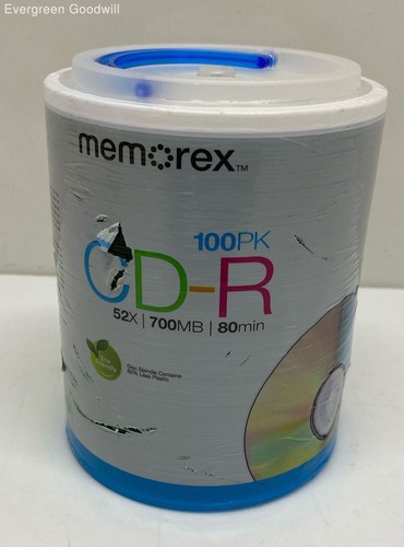 Memorex CD-R 100 Pack Sealed 700MB 80min | eBay