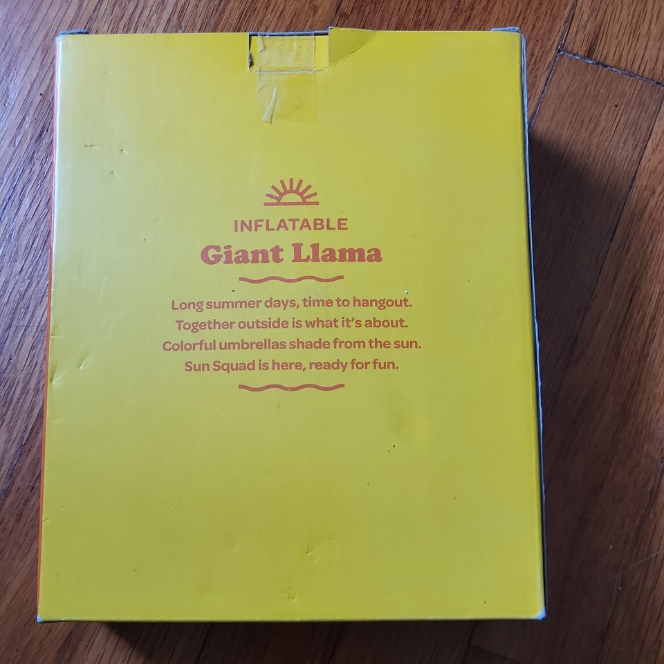 New pool float! Sun Squad Giant Llama 4ft Inflatable Ages 8+ Fun Water ...