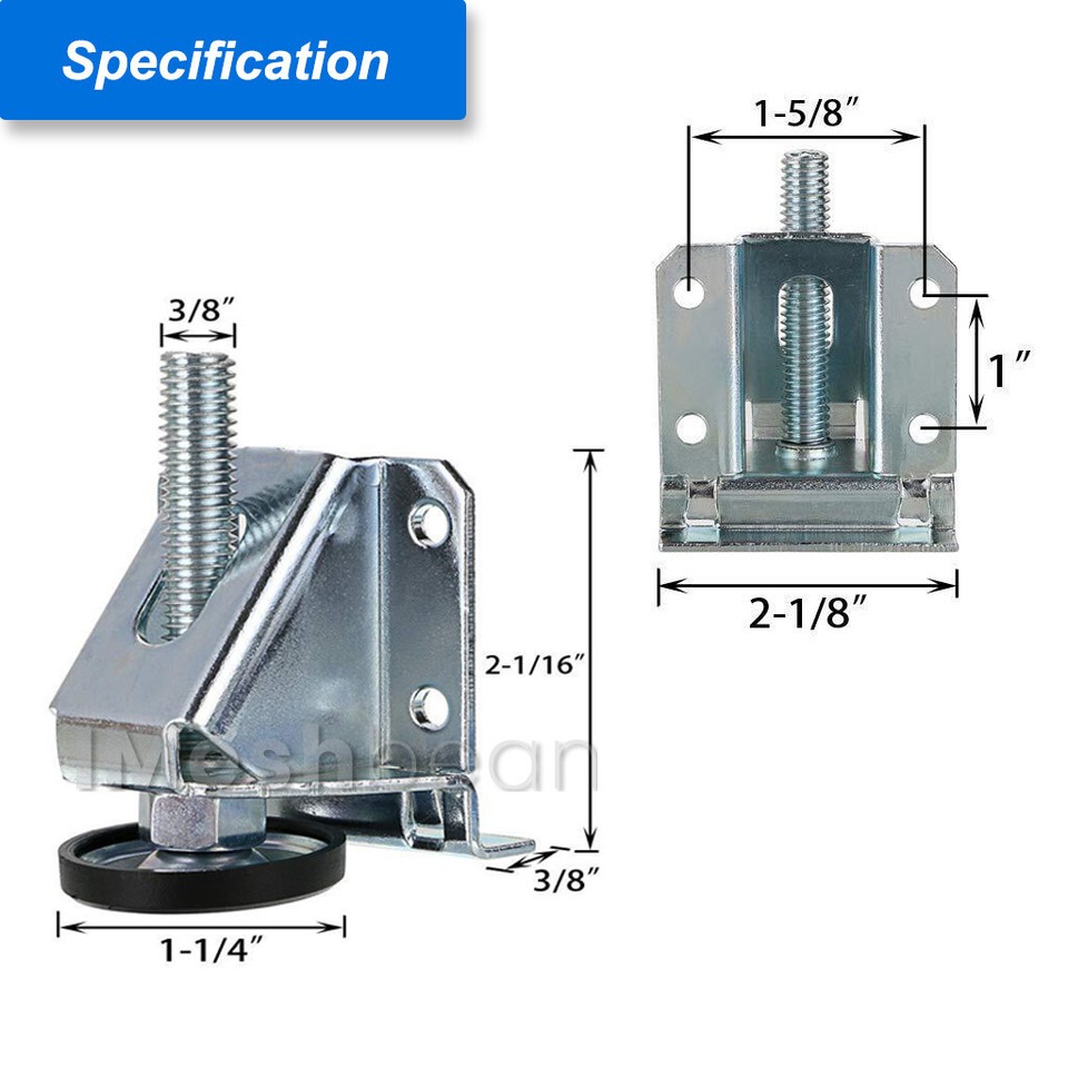 Leg Leveler, 4 Pack Leveling Feet, Heavy Duty Adjustable Furniture ...