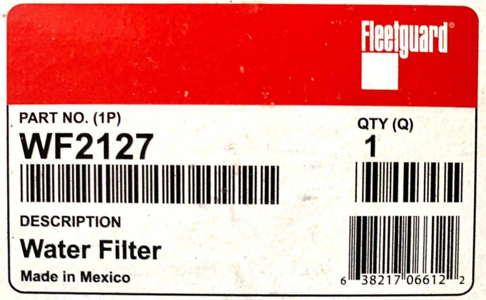 WF2127 / FG-WF2127 / WF2127FLG Fleetguard Water Filter | eBay