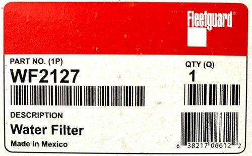 WF2127 / FG-WF2127 / WF2127FLG Fleetguard Water Filter | eBay