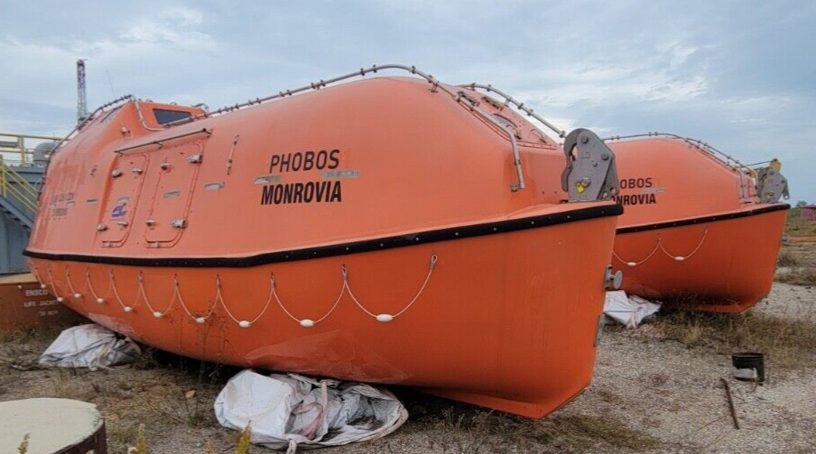 Norsafe Lifeboat 75 Person Off Oil Rig Type JYN85F Diesel Powered 2008 ...