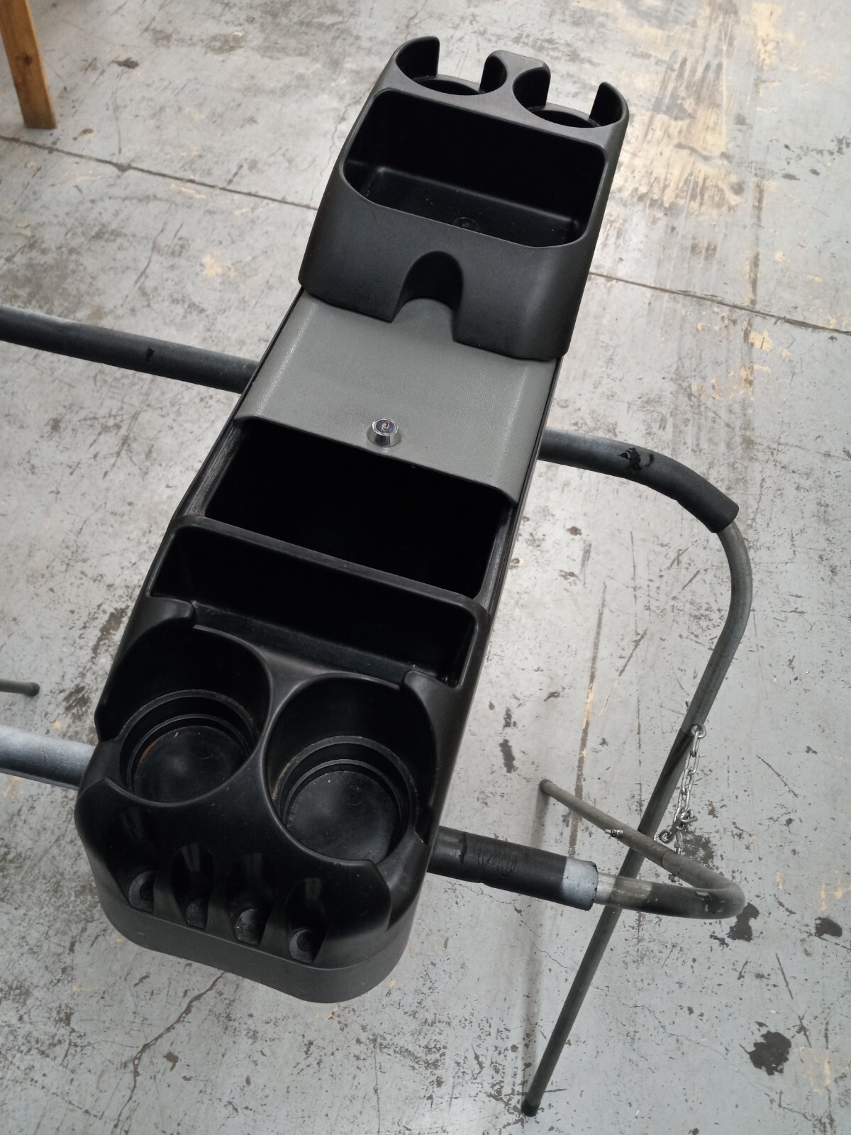 center console plastic 8 inch wide 26 inch long dual cup holders no key ...