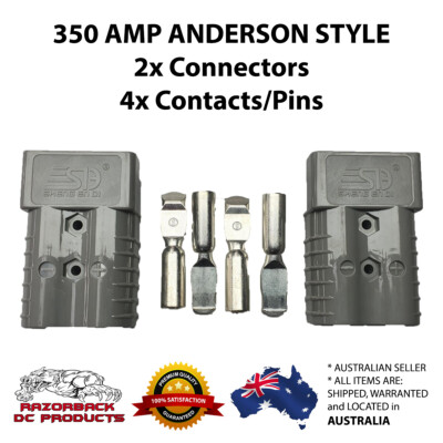 350 AMP ANDERSON STYLE PLUGS x2, HIGHEST QUALITY, FAST POST 350A ...