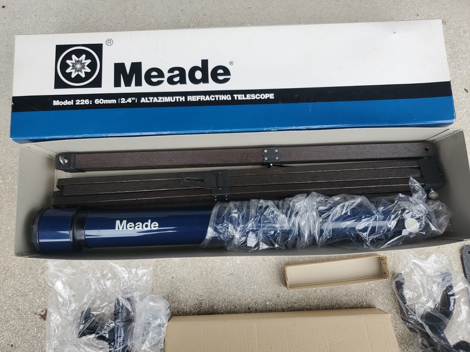 VTG Meade Model 226 60 mm (2.4") Altazimuth Refracting Telescope | eBay