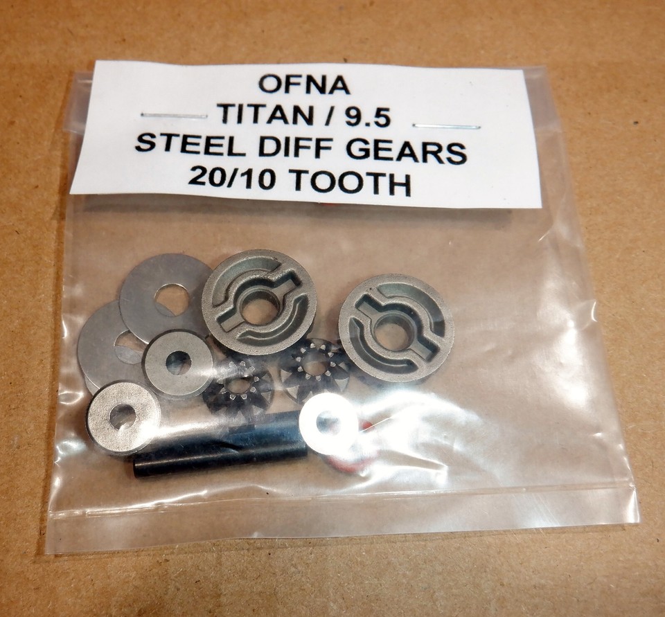 OFNA 1/8 TITAN, 9.5 STEEL DIFF GEARS 20/10 TOOTH NEW | eBay