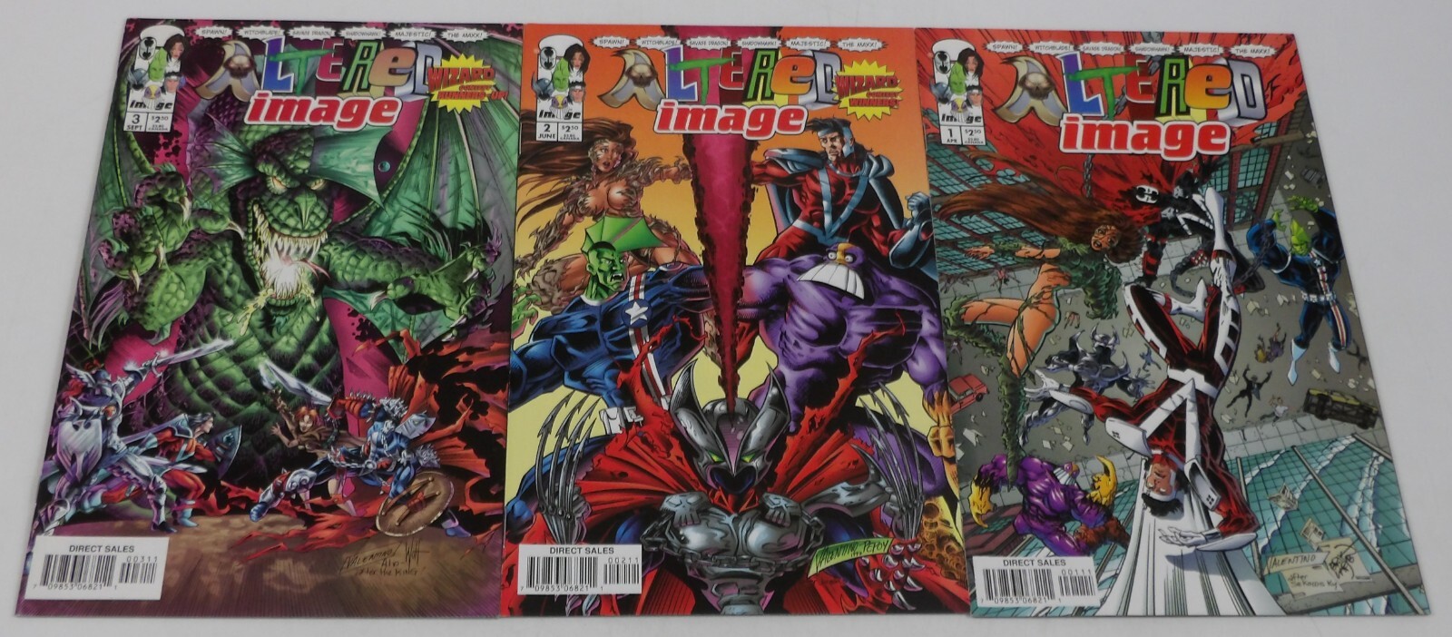 Altered Image #1-3 VF/NM complete series Spawn Witchblade Maxx Savage ...
