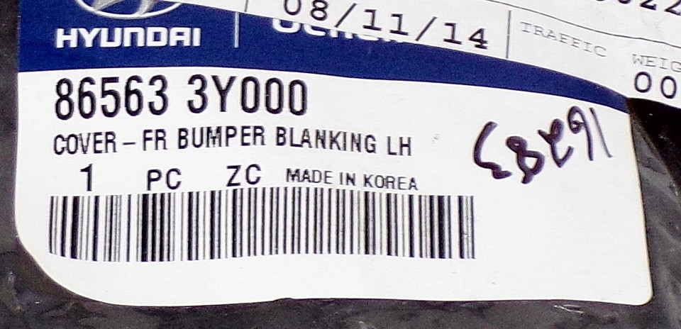 86563 3Y000 New OEM Hyundai Left Fog Lamp Trim for 2011-2013 Elantra | eBay