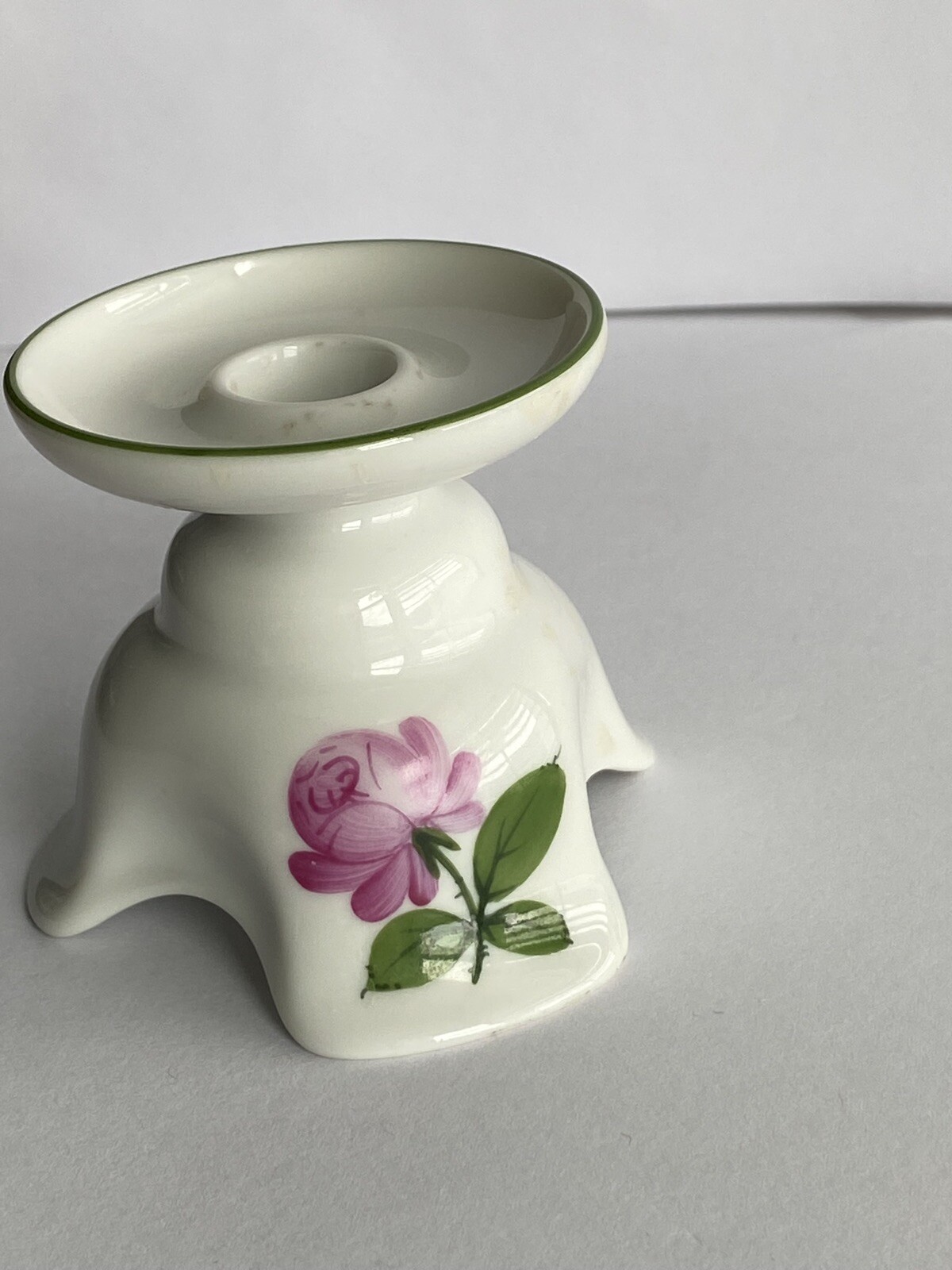 Viennese Roseby WIENER PORZELLAN Single Light Candle Stick Vintage ...