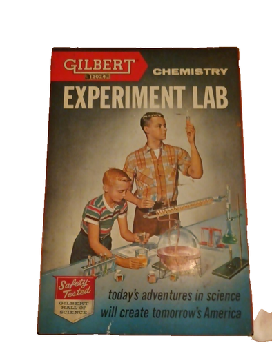 Vintage 1950's Gilbert Chemistry Experiment Lab Set # 12024 Incomplete ...
