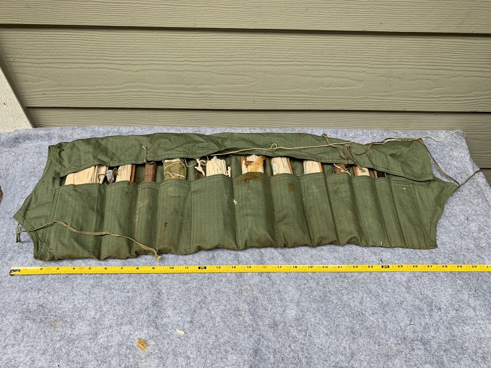 WW2 US Military Emergency Raft Escape & Survival Fishing Kit With ...