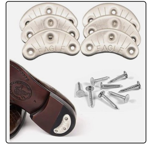 Eagle Metal Heel Plates # 5 for Shoes & Boots – Durable Heel Taps ...