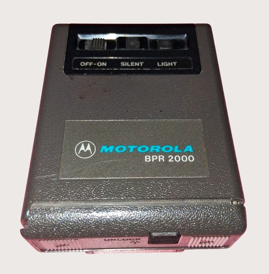 Motorola Vintage BPR 2000 Pager With Silent & Light Features | eBay