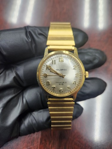 Vintage "Helbros Invincible" Mens's Wrist Watch Untested | eBay