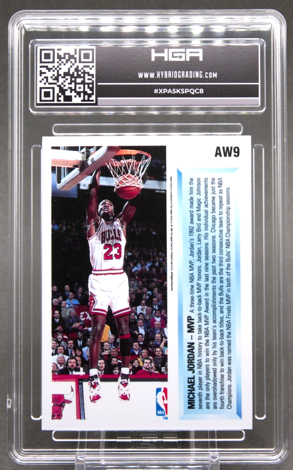 1992-93 Upper Deck Michael Jordan #AW9 Award Winner Hologram Chicago ...