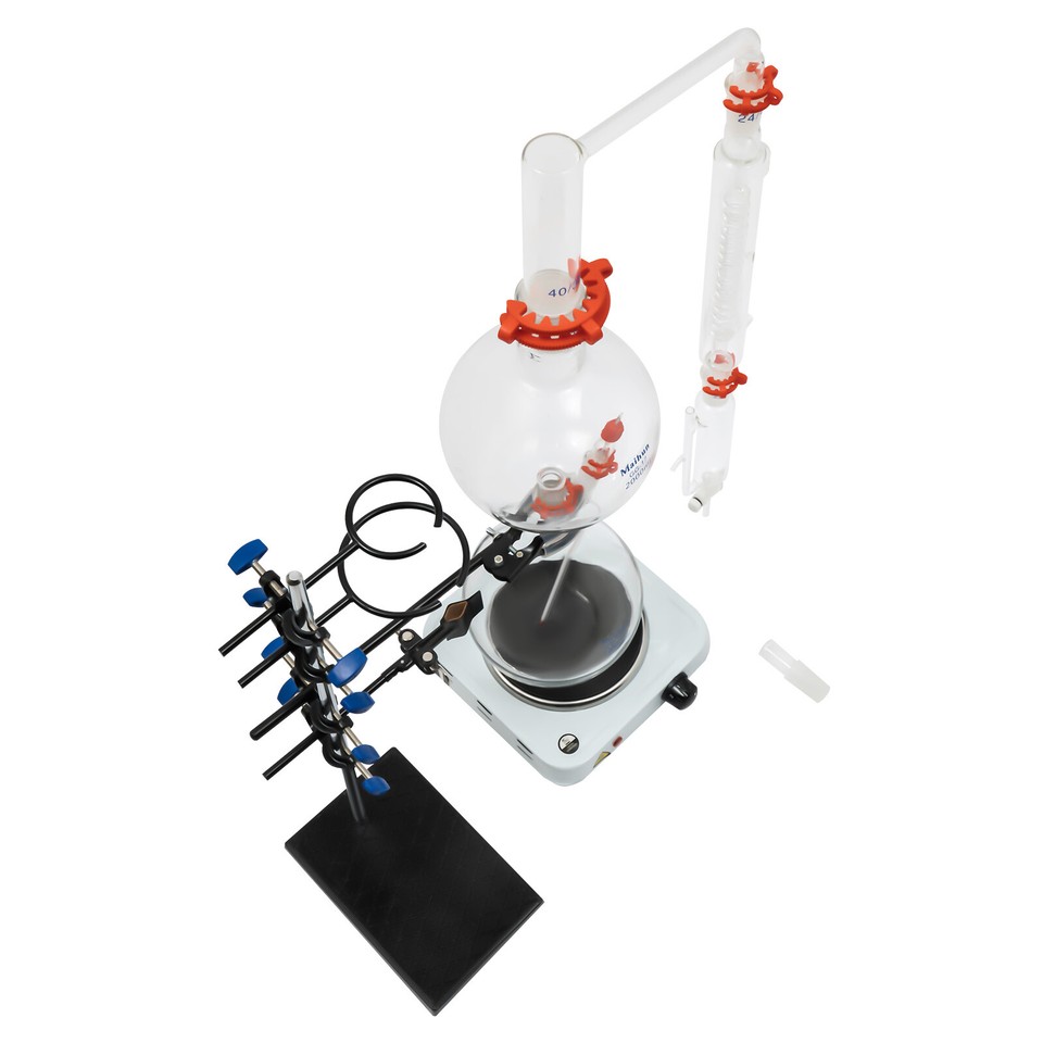 2000ml Distillation Apparatus Chemistry Lab Essential Oil Distilling ...