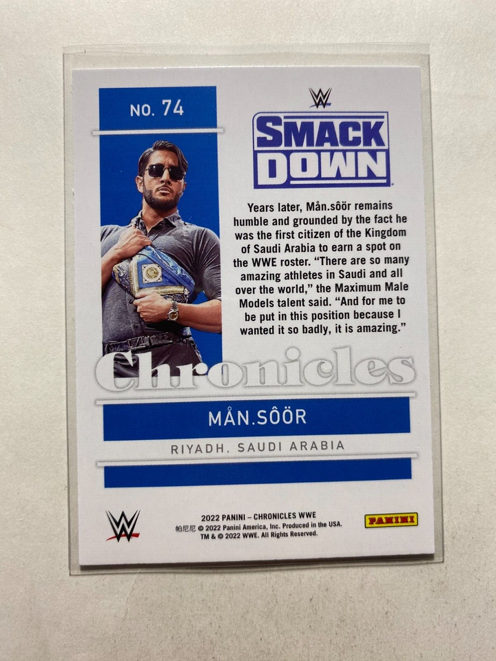 man.soor 2022 Panini Chronicles WWE #74 Card | eBay