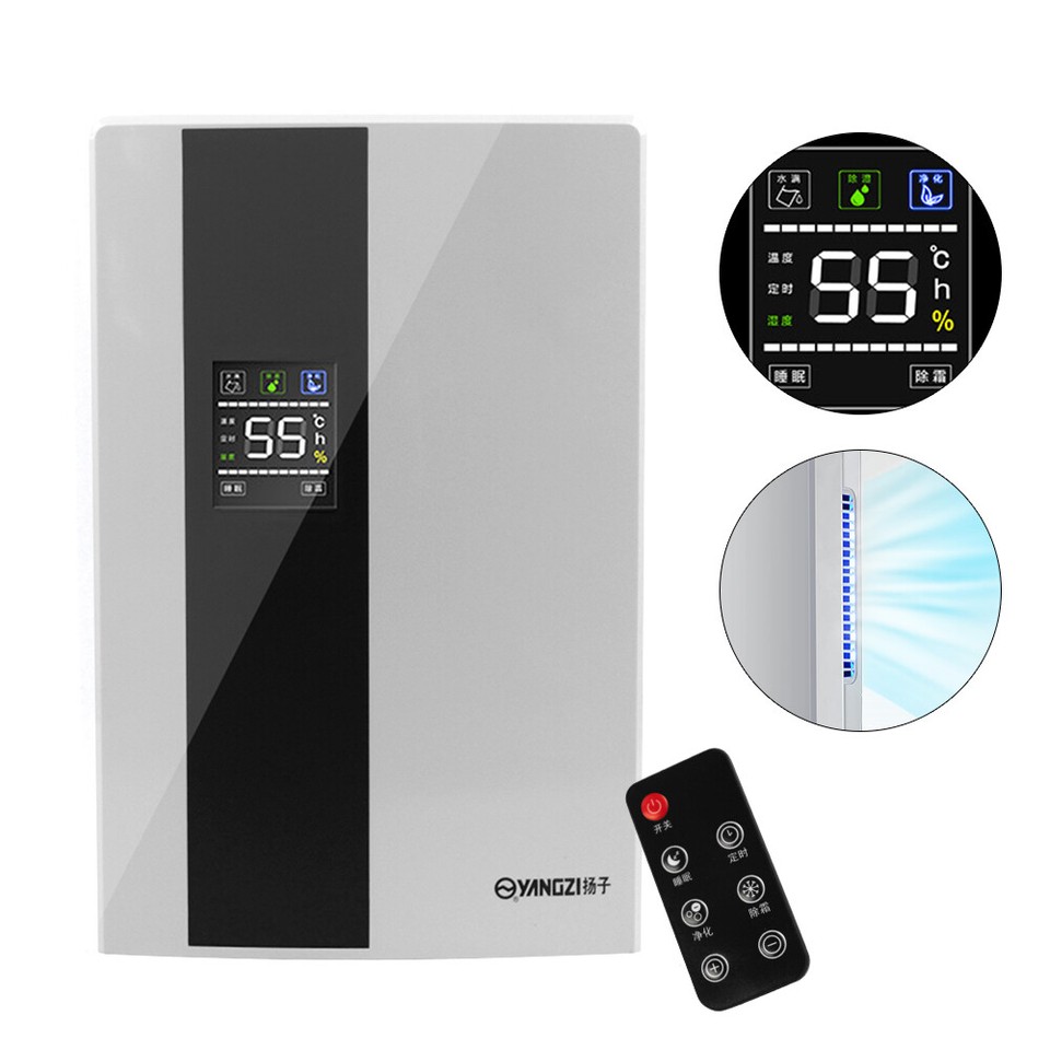 Large Dehumidifier Air Dryer for Basement Bedroom Intelligent Drain ...