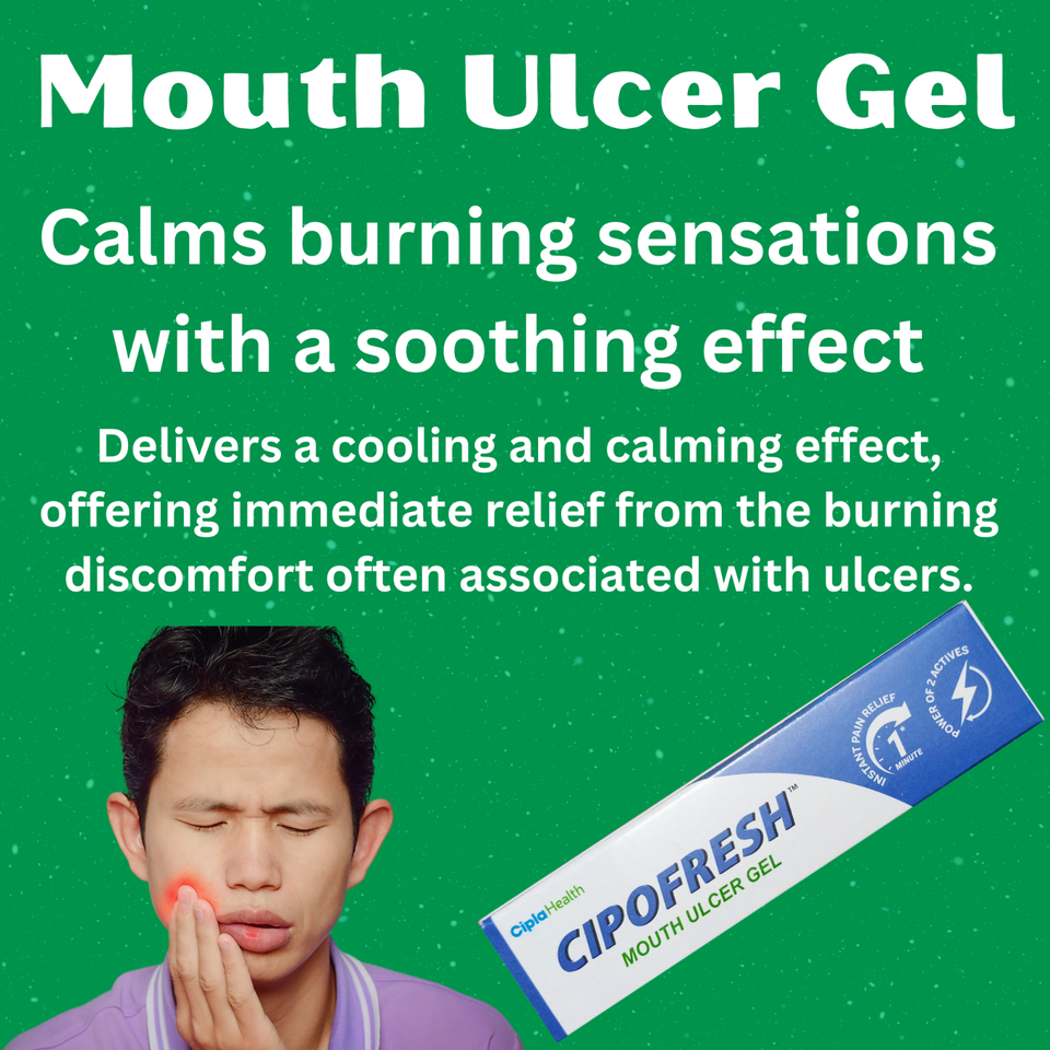 Mouth Ulcer Gel Effective Pain Relief from Swelling Redness Oral Health ...