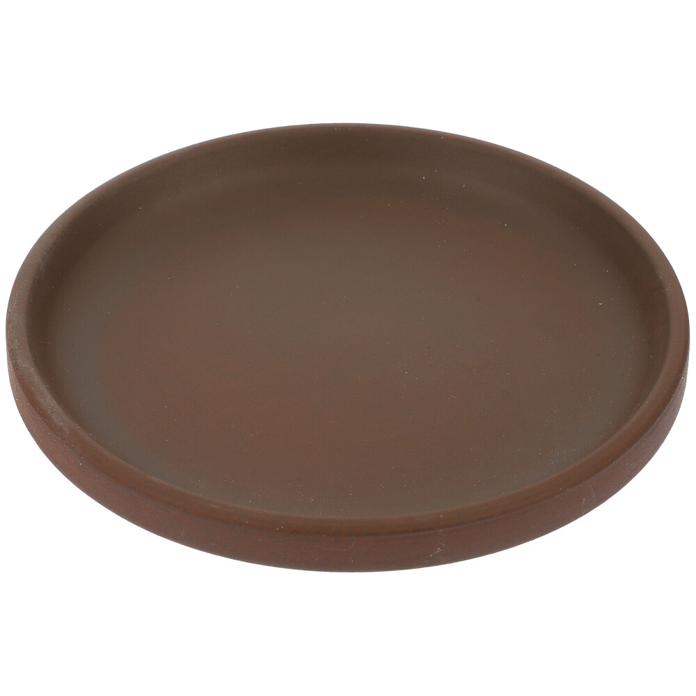 Planter Plate Clay Pot Trays Purple Flower Round Saucer Gardening ...