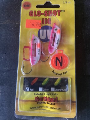 Northland Fishing Tackle - Glo-Shot Jig - 3/8oz. UV Pink Tiger | eBay