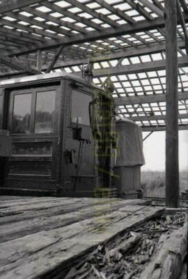 Old Car Barn - Interurban Rail Car - c1970s - Vintage Railroad Negative ...