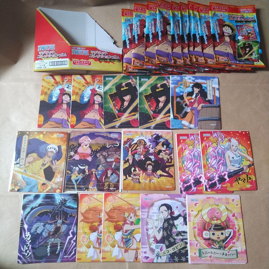 One Piece Magnet Collection Gum Shokugan 15 Set Luffy Zoro Law | eBay
