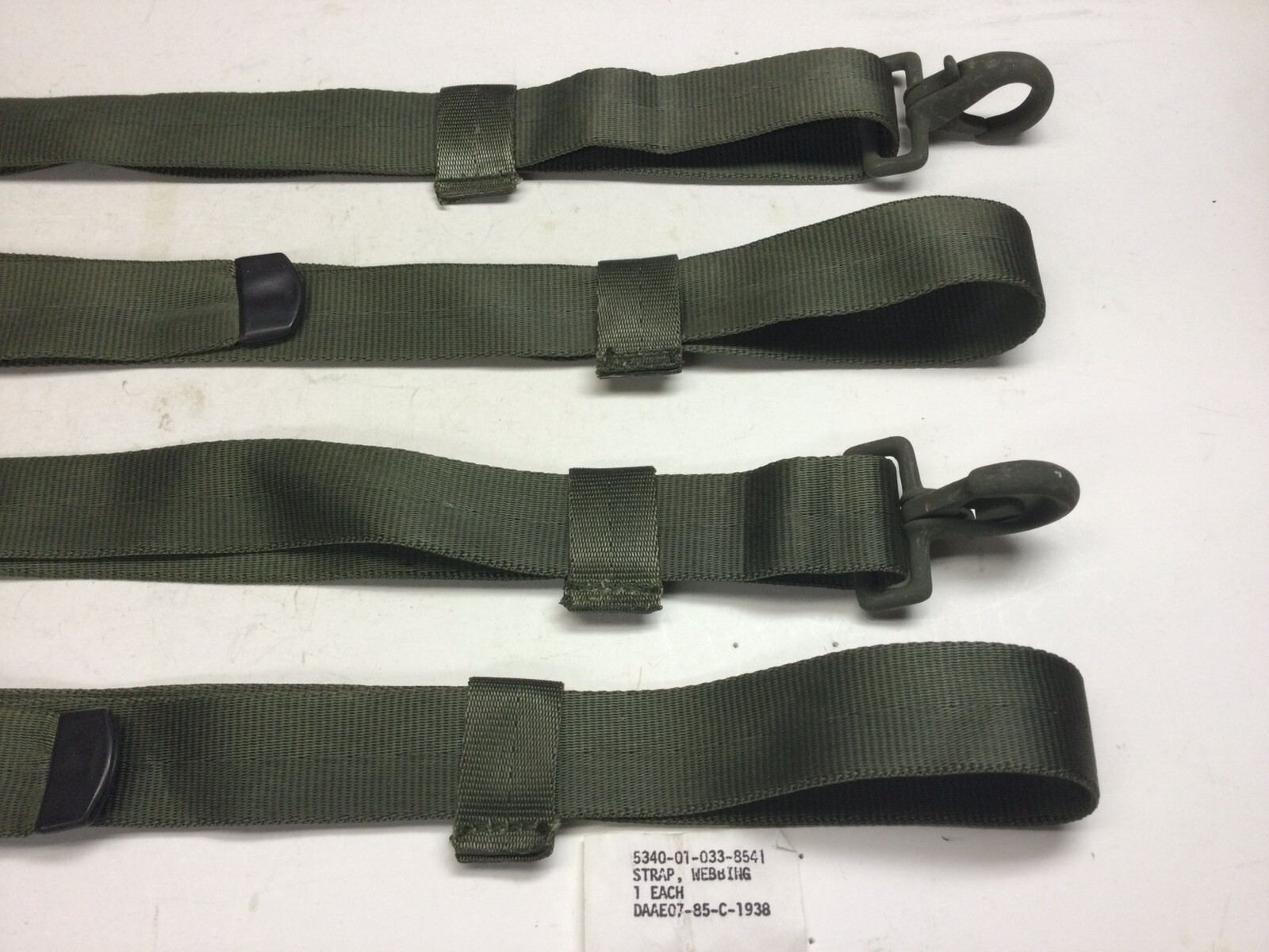 2 Original USGI Doorway Safety strap Military Willys Jeep G503 MCJ2A ...