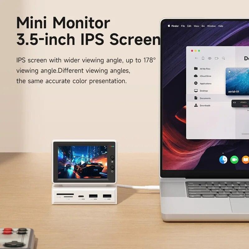 Hagibis 3.5inch Ips Mini Screen Aida64 Mini Pc Cpu Ram Hdd Data Monitor ...