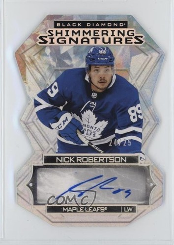2022 Black Diamond Shimmering Signatures Spectrum /25 Nick Robertson # ...