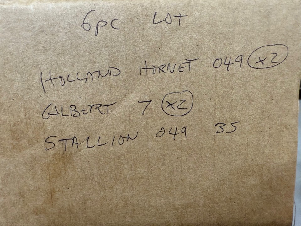 6pc Lot HOLLAND HORNET GILBERT STALLION Air Engines Nitro Glow Motor ...