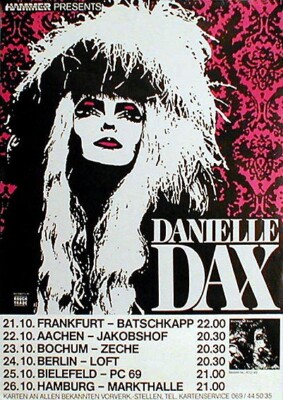 DANIELLE DAX rares Konzertplakat von 1988 gerollt | eBay.de