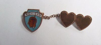 Vintage Gold Filled Enamel MICHIGAN Pin | eBay