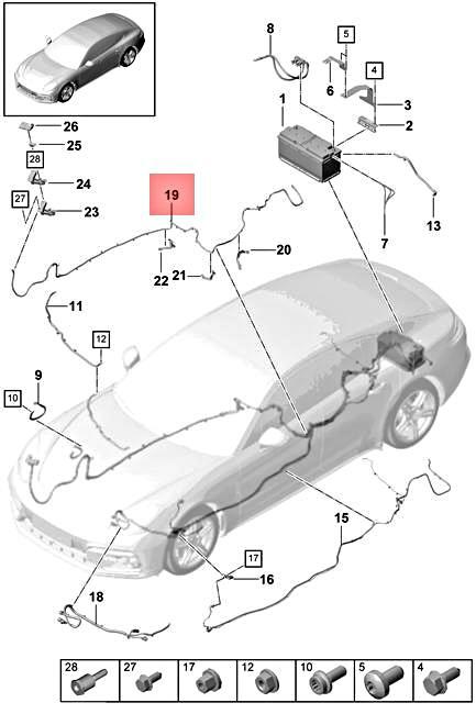 Genuine PORSCHE Panamera 971 97A 97B 97C Wire Set 971971227F | eBay
