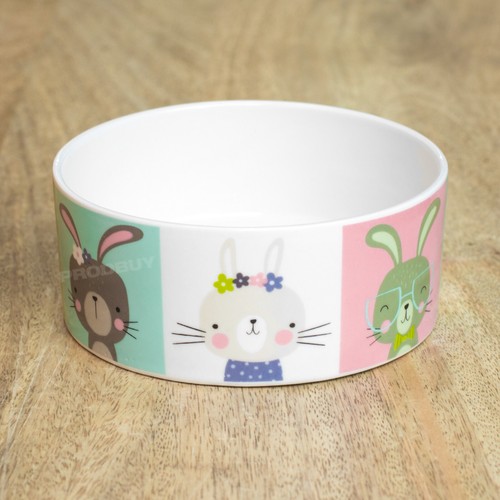 Mason Cash Ceramic Rabbit Food Water Bowl 0.35L Cute Bunny Treat ...