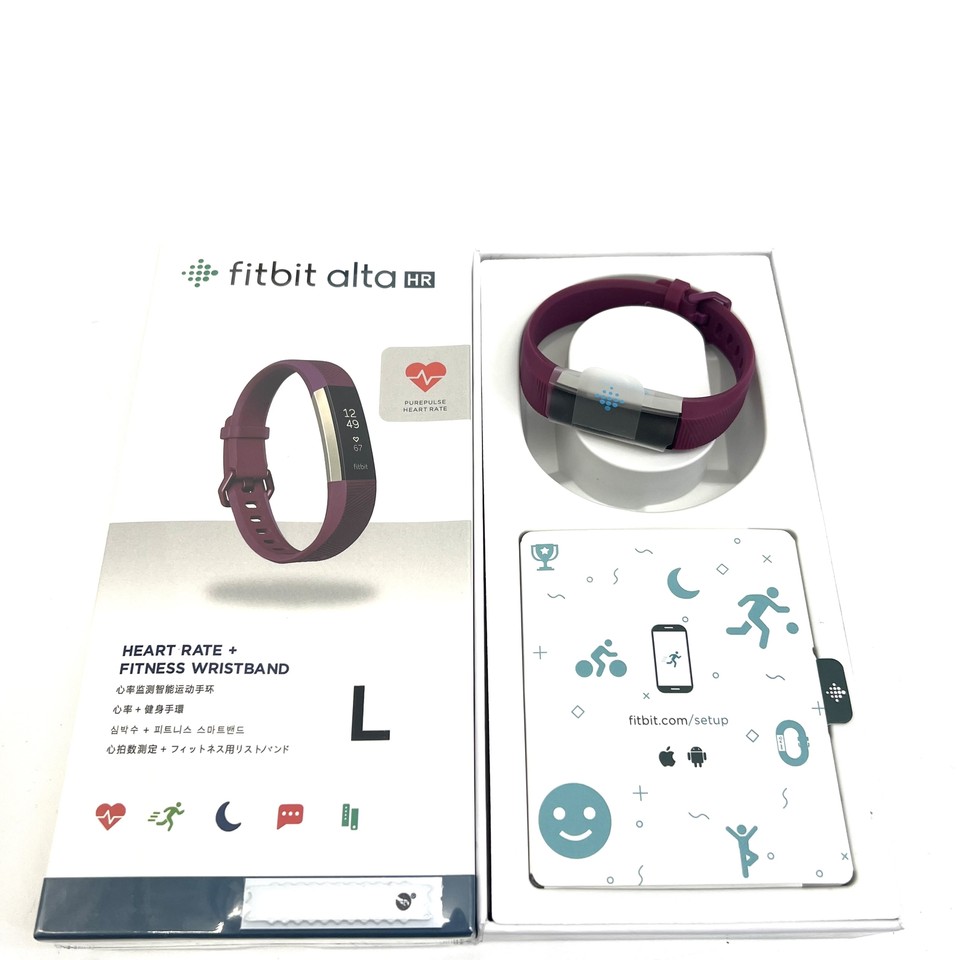 Fitbit Alta HR Fitness Wristband Heart Rate Tracker Sleep Monitor L/S ...