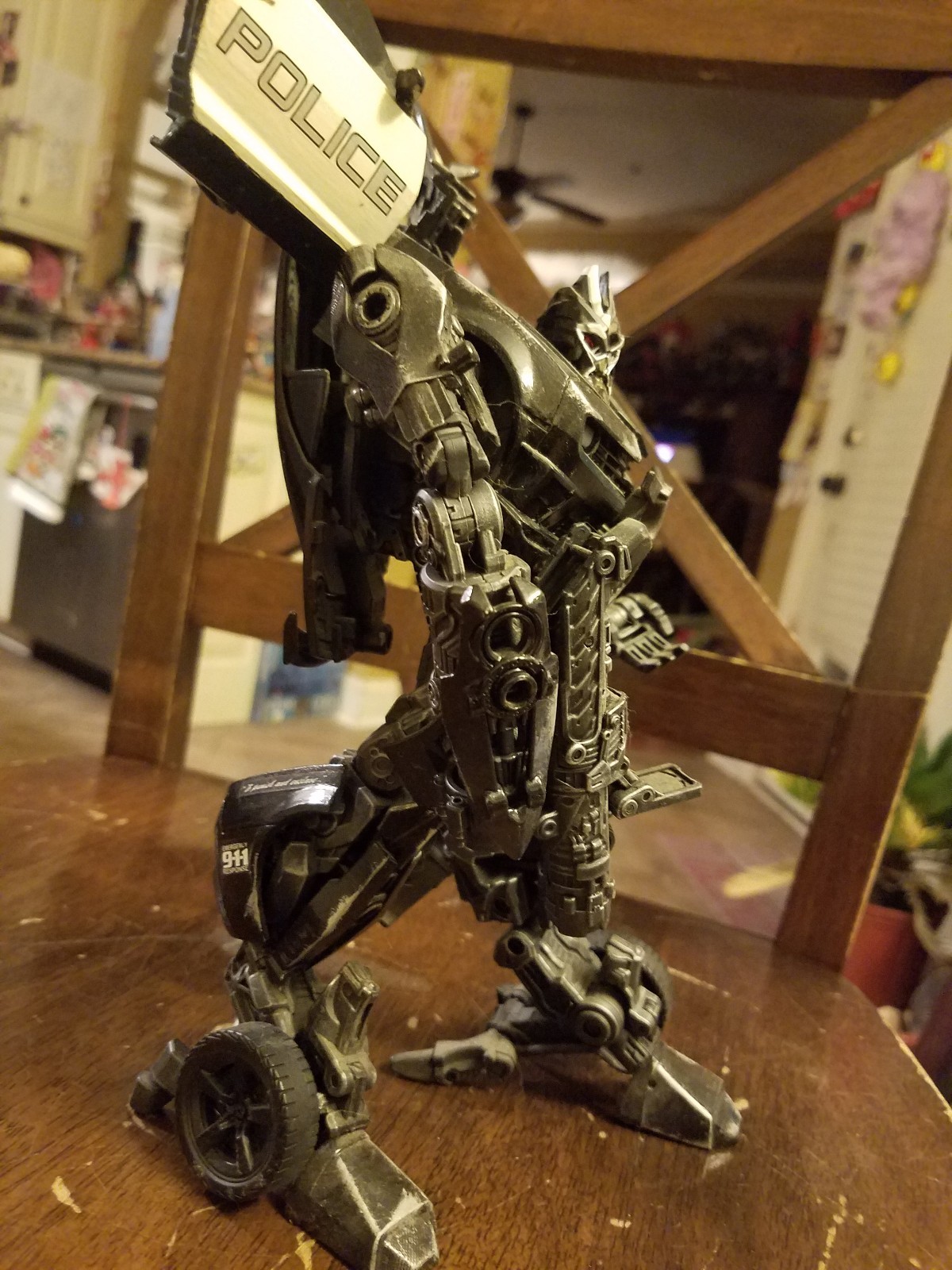 CUSTOM TRANSFORMERS : Custom Painted Leader Class BARRICADE Very Rare ...