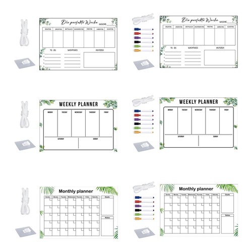 Dry Erase Board Portable Planner Board for Refrigerator | eBay
