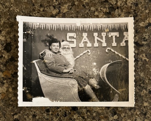 Vintage 1940s Random B&W Snapshot Real Photo odd lot~Santa Claus ...