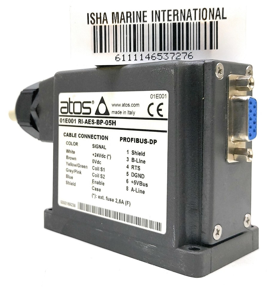 Atos 01E001 RI-AES-BP-05H Servo Relay Control Valve | eBay